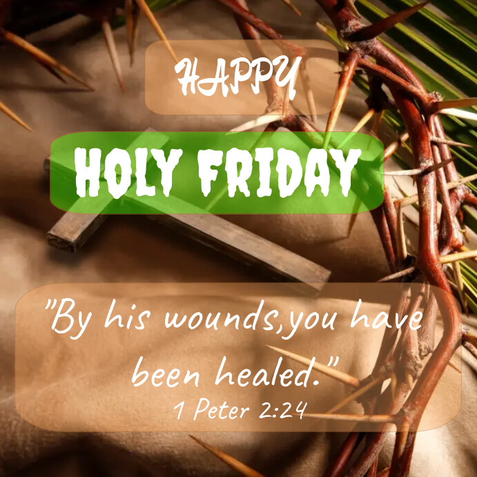 holy Friday Template | PosterMyWall