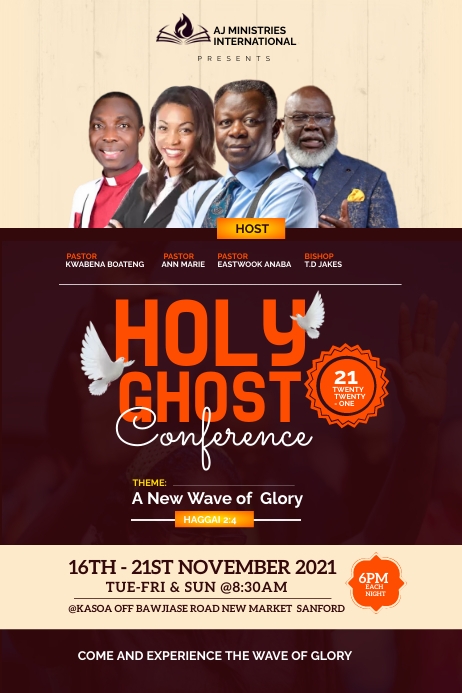 Copy of Holy Ghost Conference Flyer | PosterMyWall