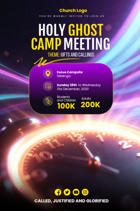 holy ghost flyer Template | PosterMyWall