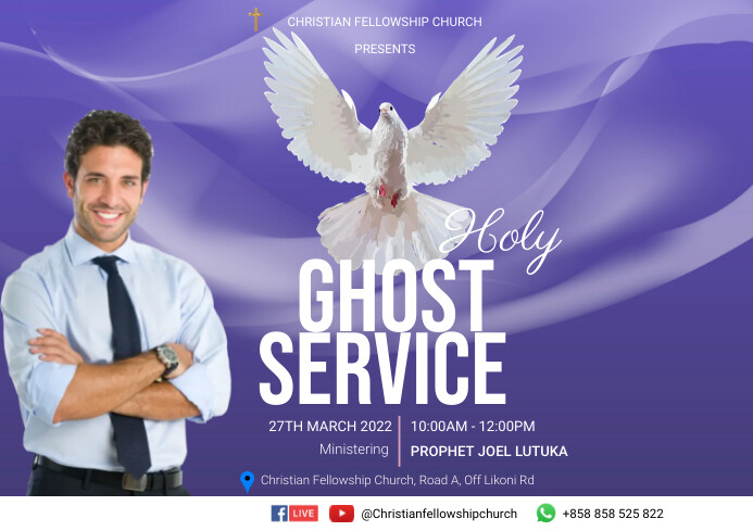 Holy ghost night Template | PosterMyWall