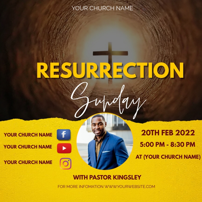 holy ghost service Template | PosterMyWall