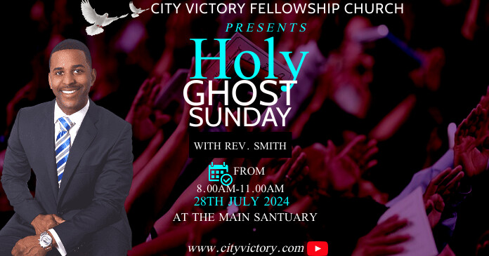 holy ghost Sunday flyer template | PosterMyWall