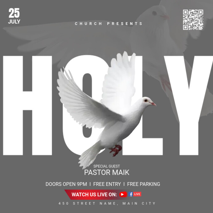 Holy Instagram template | PosterMyWall