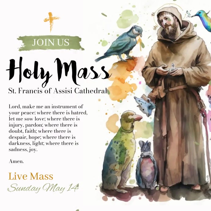 Holy Mass Template | PosterMyWall