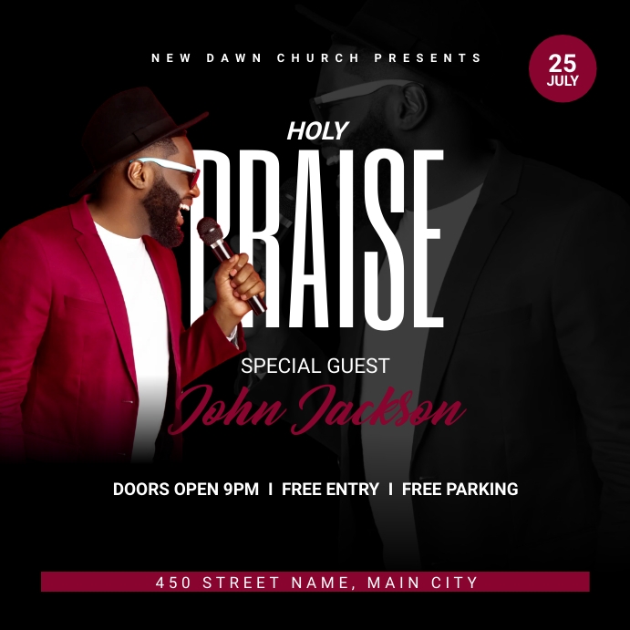 Holy Praise template | PosterMyWall