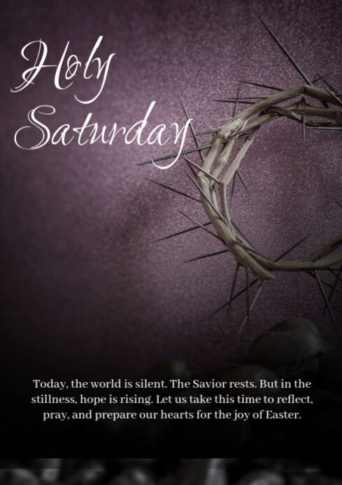 Plantilla de Holy Saturday | PosterMyWall