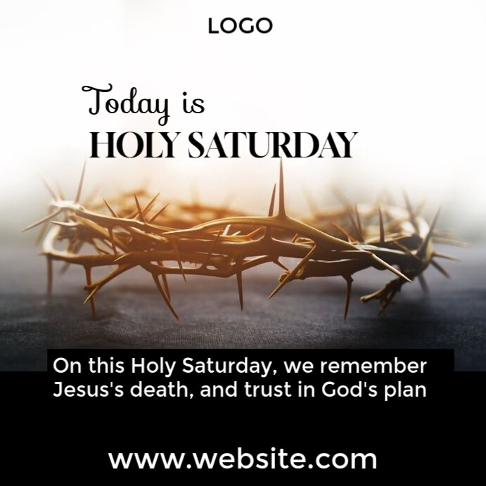 Holy Saturday Template | PosterMyWall
