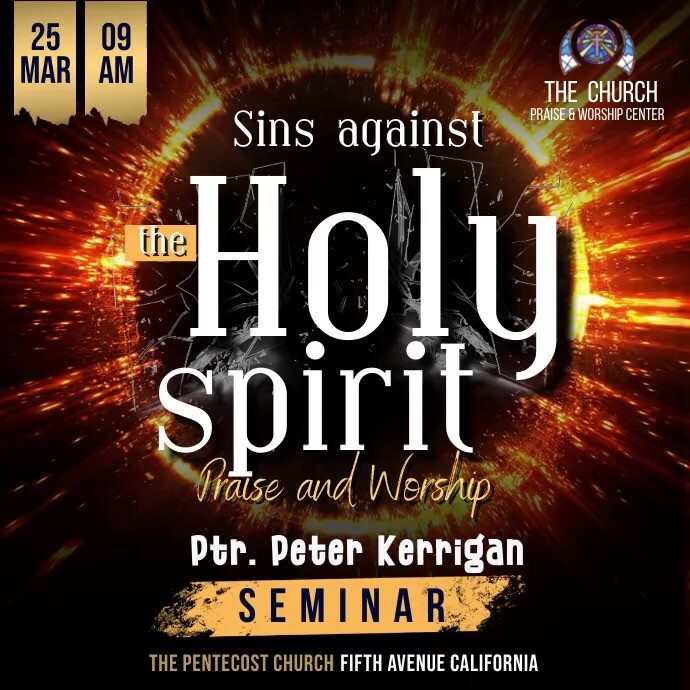 Holy Spirit Church Services Templat | PosterMyWall