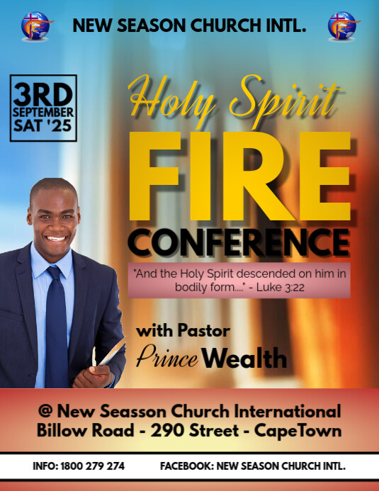 Holy Spirit Conference Church Flyer (us Letter) Template | PosterMyWall