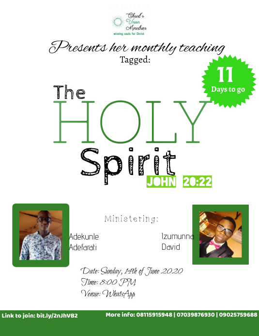 Holy Spirit Template | PosterMyWall