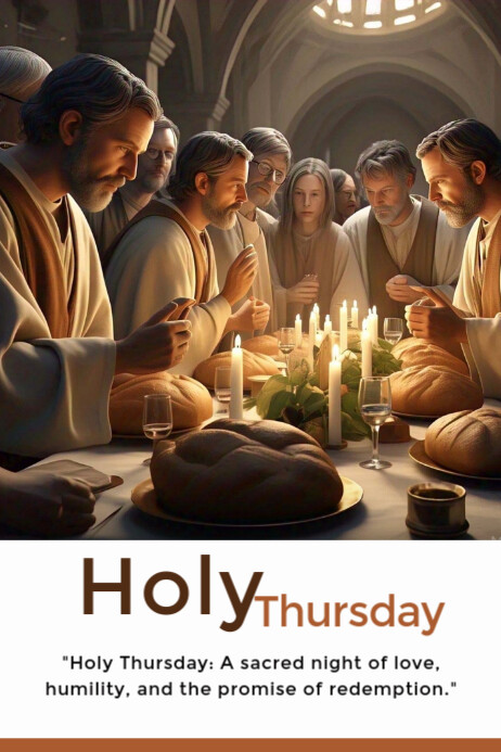 Modèle HOLY THURSDAY | PosterMyWall