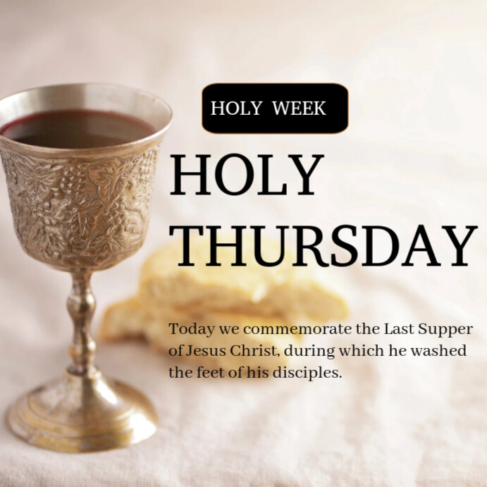Holy Thursday Template | PosterMyWall