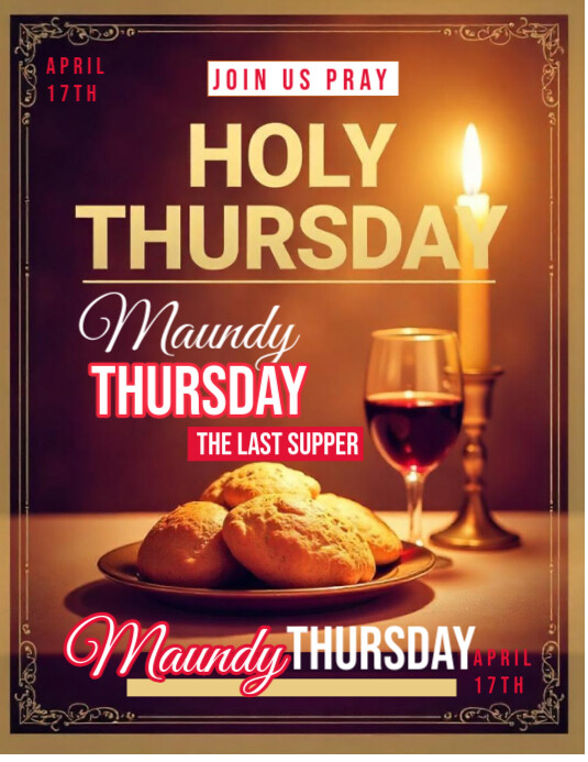 Holy Thursday Template | PosterMyWall