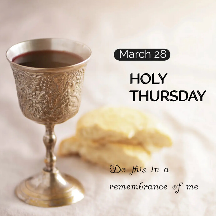 Holy thursday template | PosterMyWall