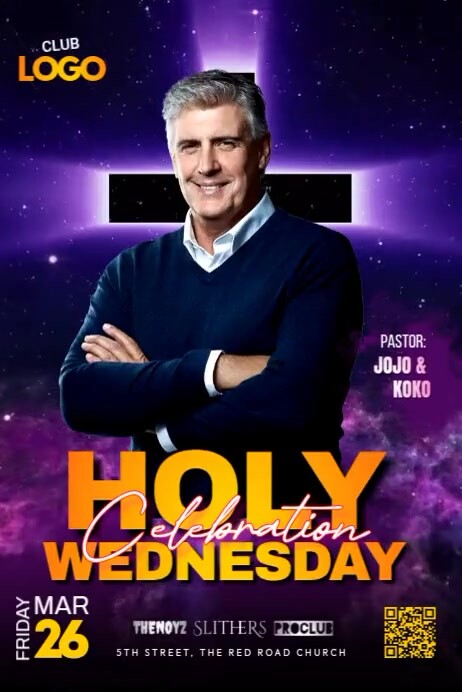 Holy Wednesday Template | PosterMyWall