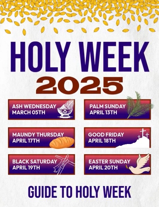 Copy of Holy Week 2025 | PosterMyWall