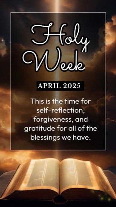 Holy Week 2025 Template | PosterMyWall
