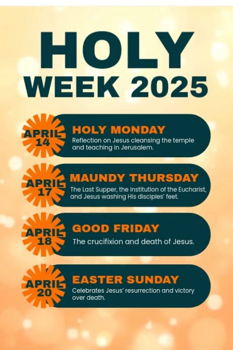 Holy Week 2025 Template | PosterMyWall