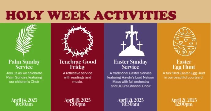 Copy of Holy Week Activities | PosterMyWall