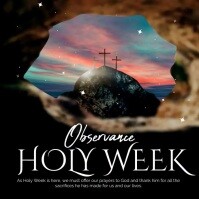 Holy Week ads Template | PosterMyWall