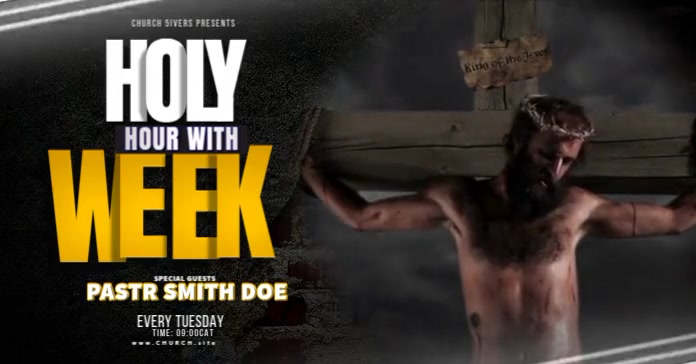Holy Week Ads Template | PosterMyWall