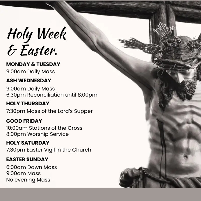 holy week and easter Template | PosterMyWall
