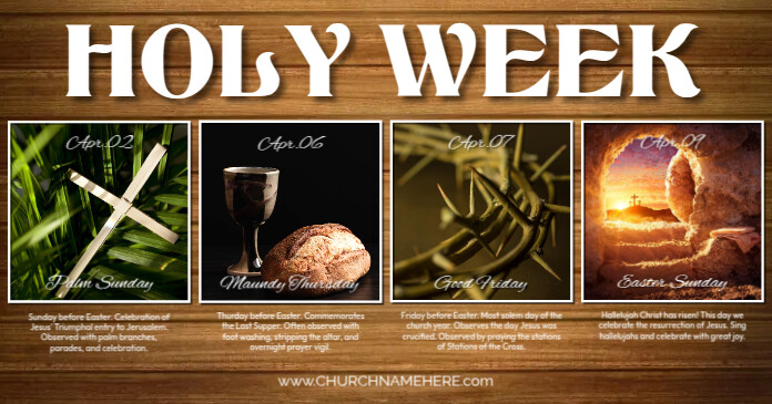 Holy Week Banner Flyer Template | PosterMyWall