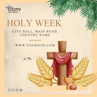 Holy Week Banner Template | PosterMyWall