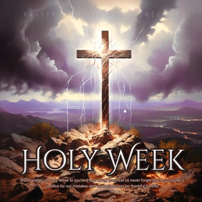 Plantilla de Holy week | PosterMyWall