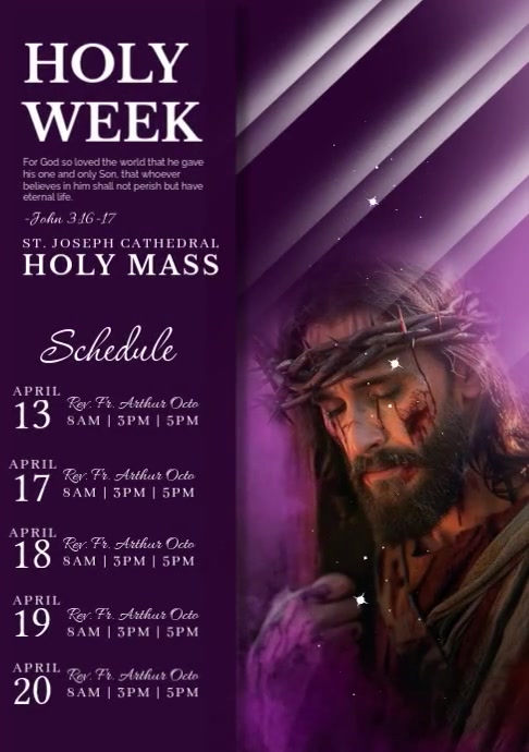 Copy of Holy week | PosterMyWall