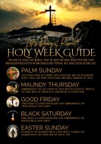 Holy Week Guide 2025 Template | PosterMyWall