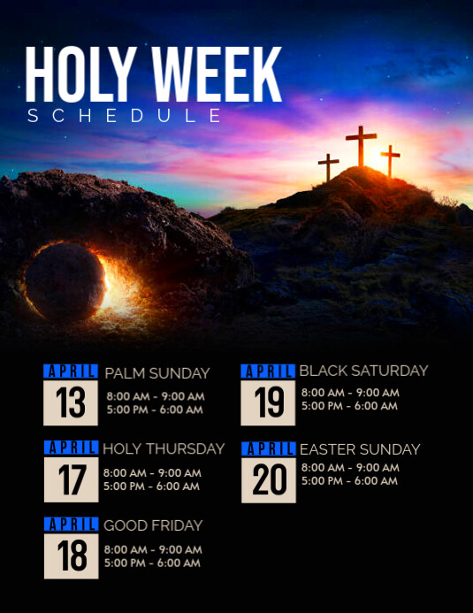 Holy Week Template | PosterMyWall