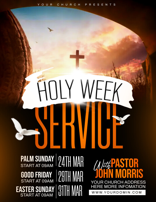 Holy Week Template | PosterMyWall