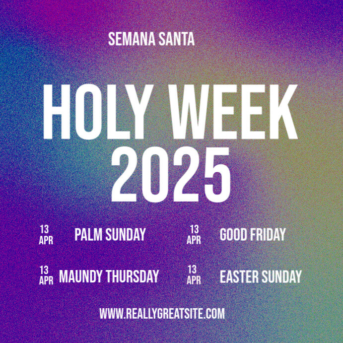 Copy of Holy week design | PosterMyWall
