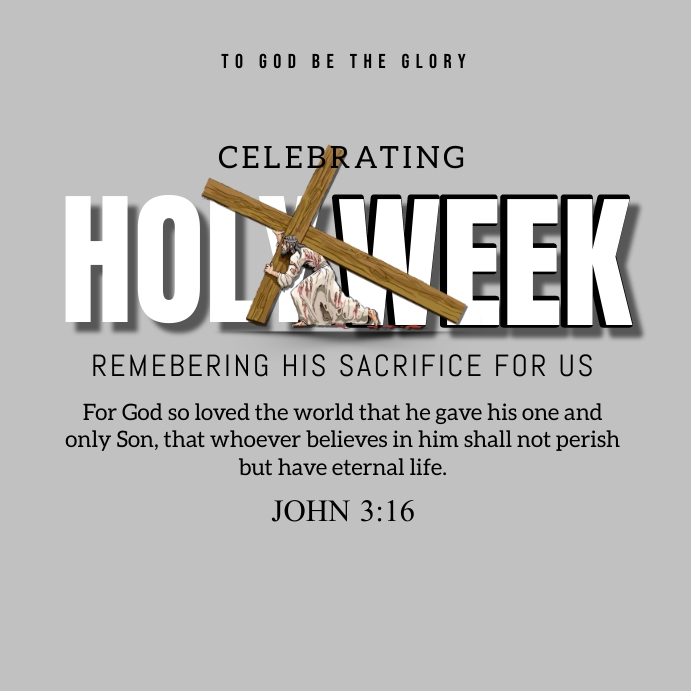 Holy Week Template | PosterMyWall