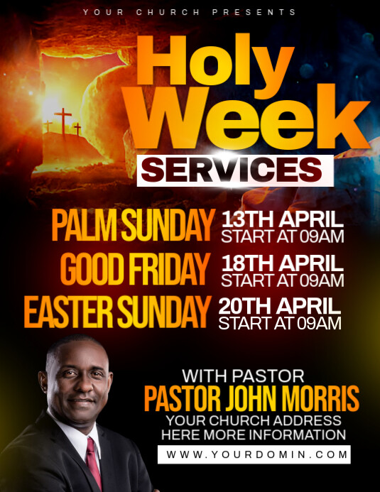 Copy of holy week | PosterMyWall