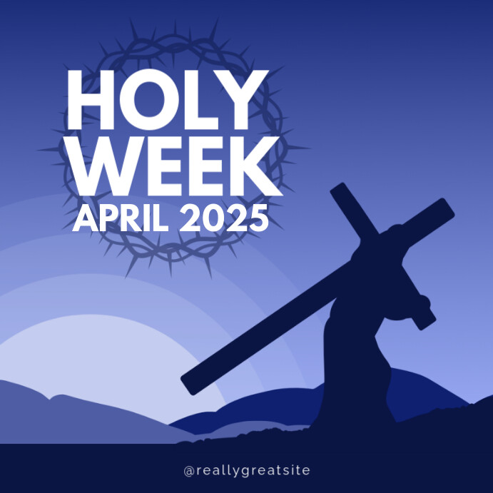 Holy Week Template | PosterMyWall