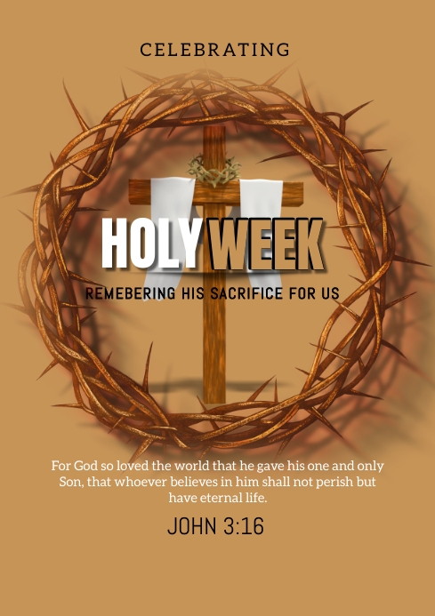 Holy Week Event Template | PosterMyWall