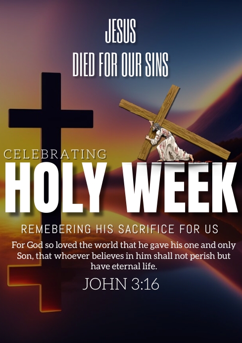 Modèle Holy Week Event | PosterMyWall