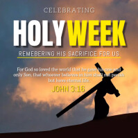 Holy Week Celebration Template | PosterMyWall
