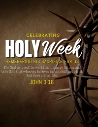 Holy week service Template | PosterMyWall