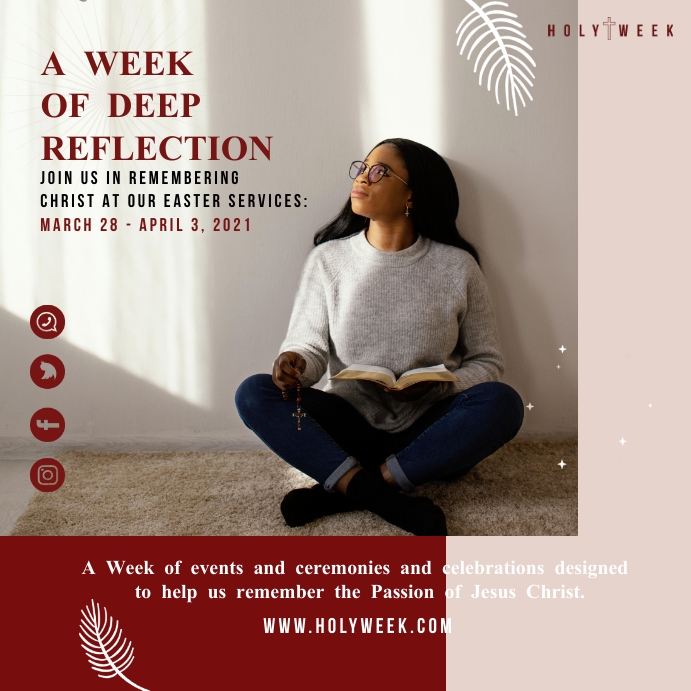 Copy of Holy Week Flyer Design | PosterMyWall
