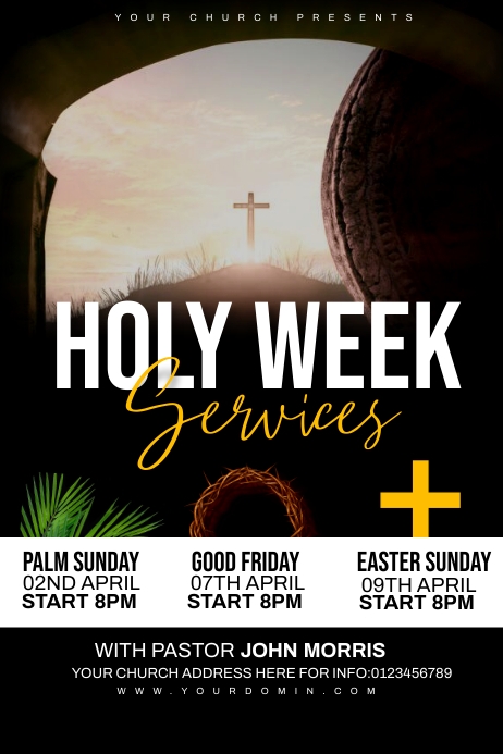 holy week flyer Template | PosterMyWall
