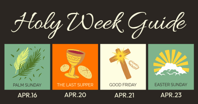 Holy Week Guide Banner Ads Template | PosterMyWall