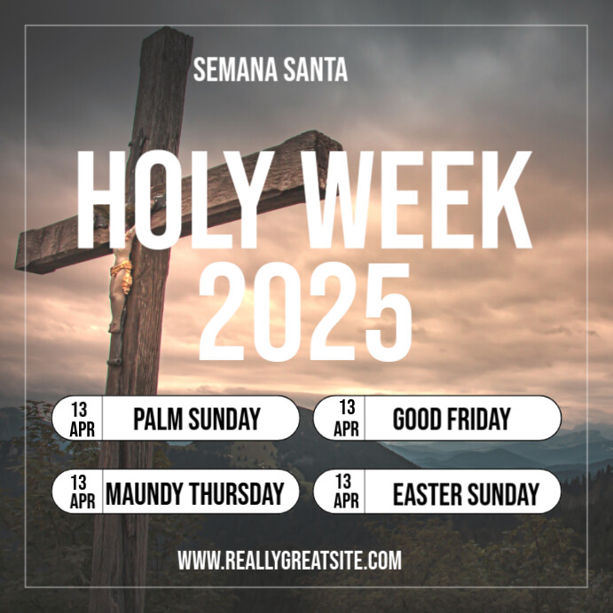 Plantilla de Holy Week Holy Week Poster | PosterMyWall