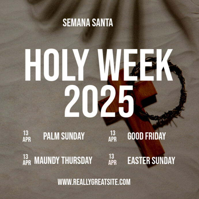 Holy Week Holy Week Poster Template | PosterMyWall