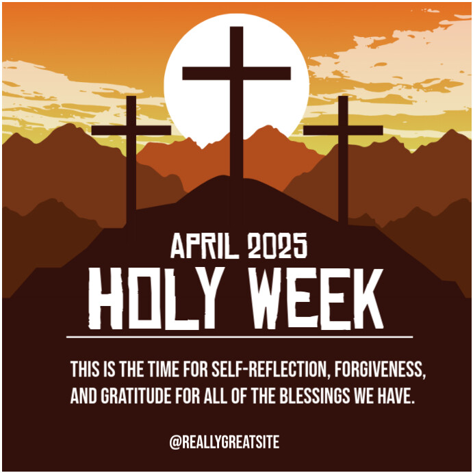 Holy Week Holy Week Poster Template | PosterMyWall