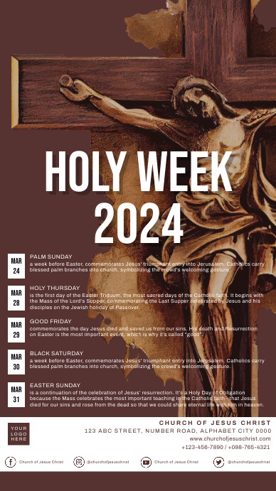 Holy Week Instagram Story Template | PosterMyWall