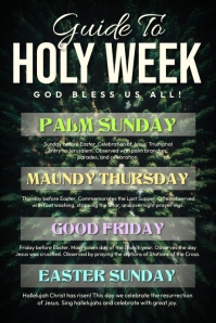 Holy Week Poster Template | PosterMyWall