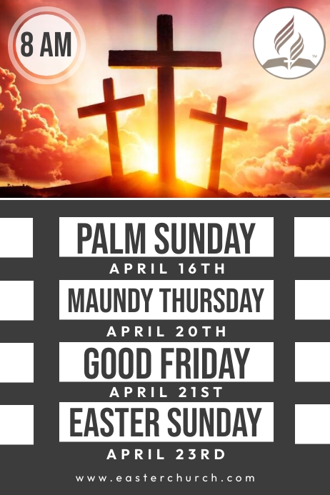 Holy Week Poster Template | PosterMyWall